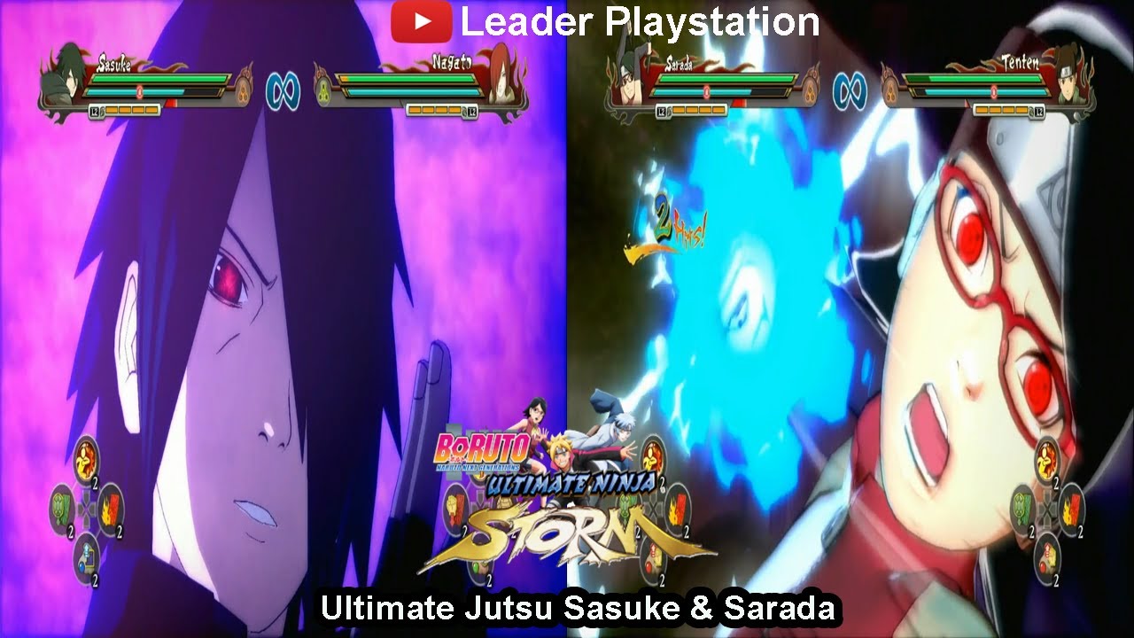 Ultimate Jutsu Sasuke & Sarada (Boruto Ultimate Ninja Strom PS3) - YouTube