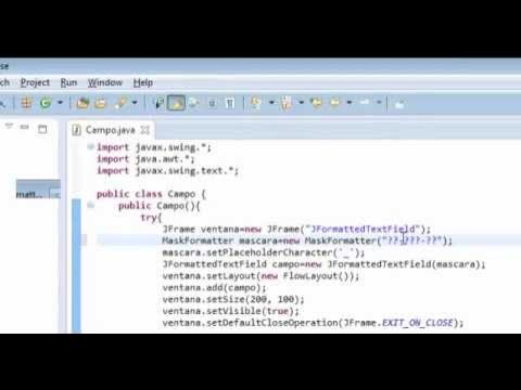 Tutoriales Java 11 - JFormattedTextField - YouTube