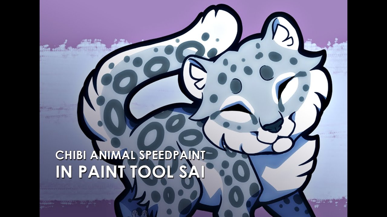 Speed Paint - Snow Leopard chibi - YouTube