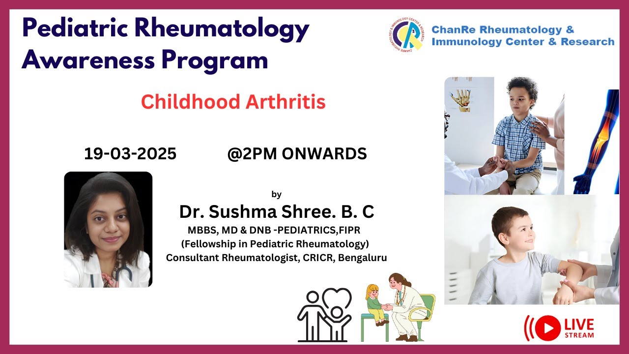 Pediatric Rheumatology Awareness Program - Childhood Arthritis - YouTube