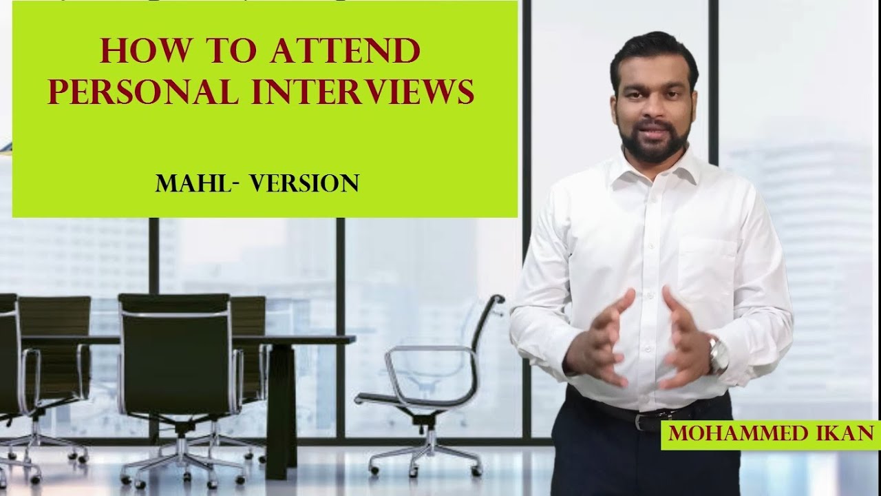 Personal Interview in Mahl language - YouTube