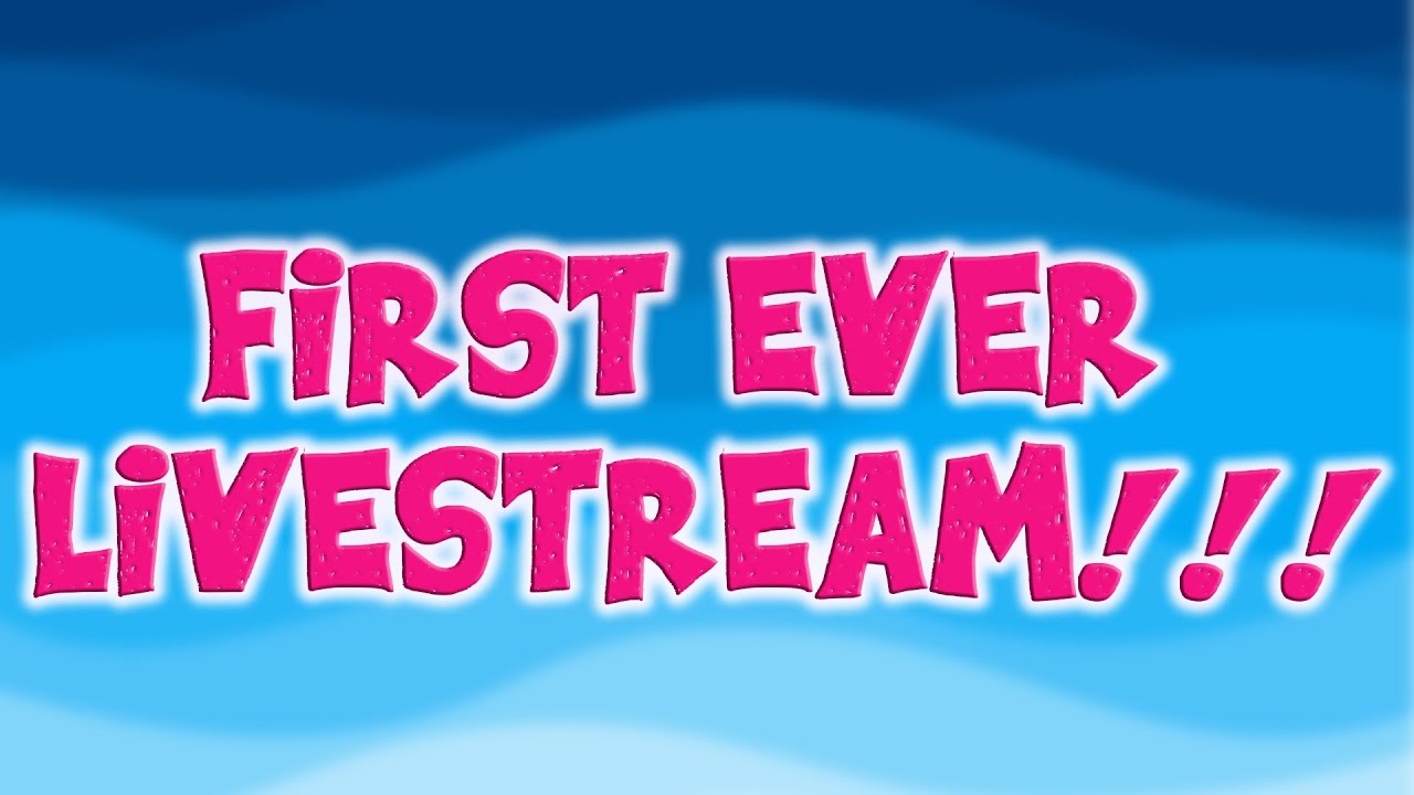 FIRST EVER LIVE STREAM!!! - YouTube