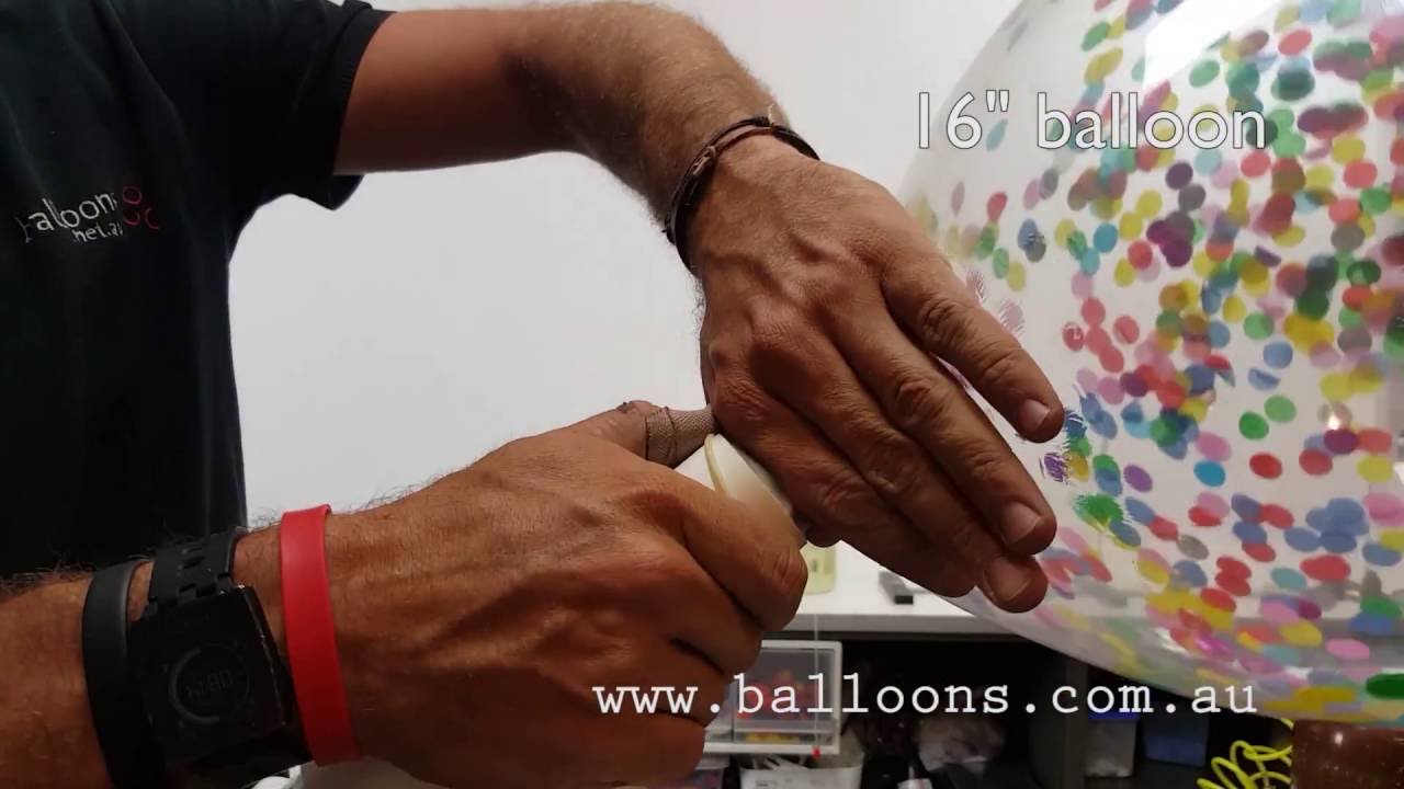 Balloon Confetti Applicator Operation - YouTube