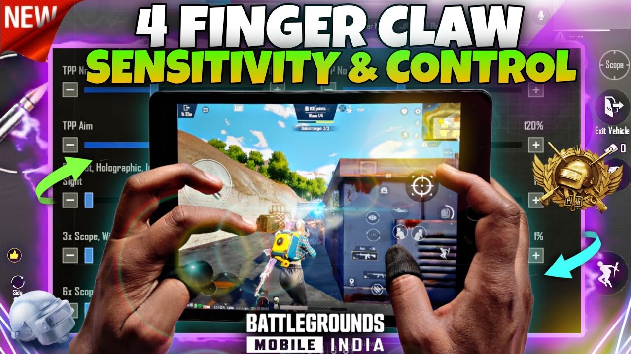 3.6 Update! BGMI iPad ADVANCE SENSITIVITY & 4 Finger CONTROL Code for ...