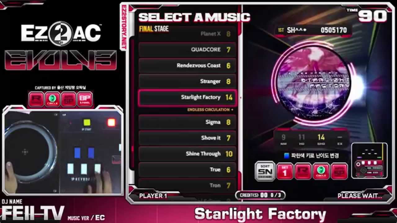 [EZ2AC : EV] 5K - (14) Starlight Factory [SHD] (ver 1.81) - YouTube
