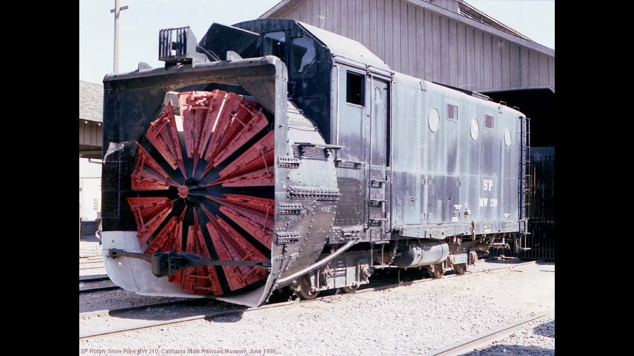 Trains Rotary Snow Plow in the world - YouTube