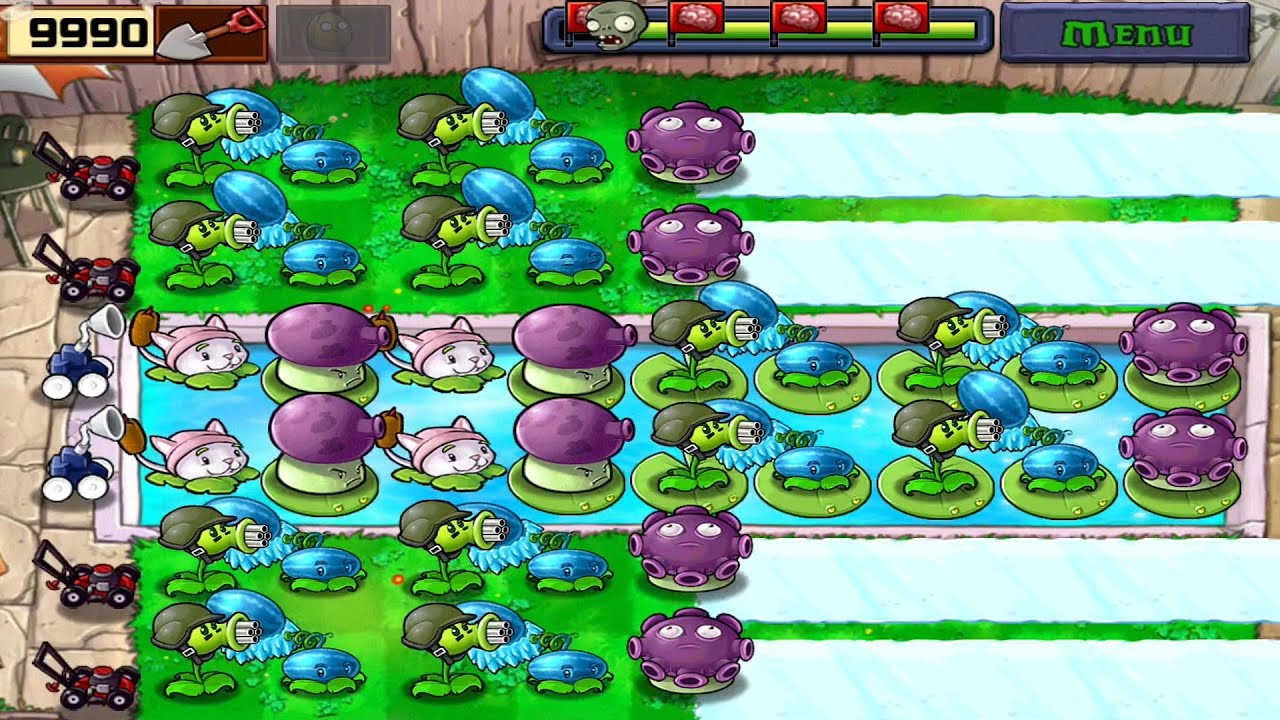 Plant vs Zombie • MINI-GAMES: Bobsled Bonanza • Full Walkthrough HD ...