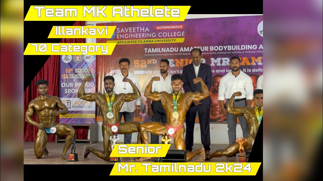 #teammk athelete Ilankavi won silver in 52nd senior Mr Tamil Nadu # ...
