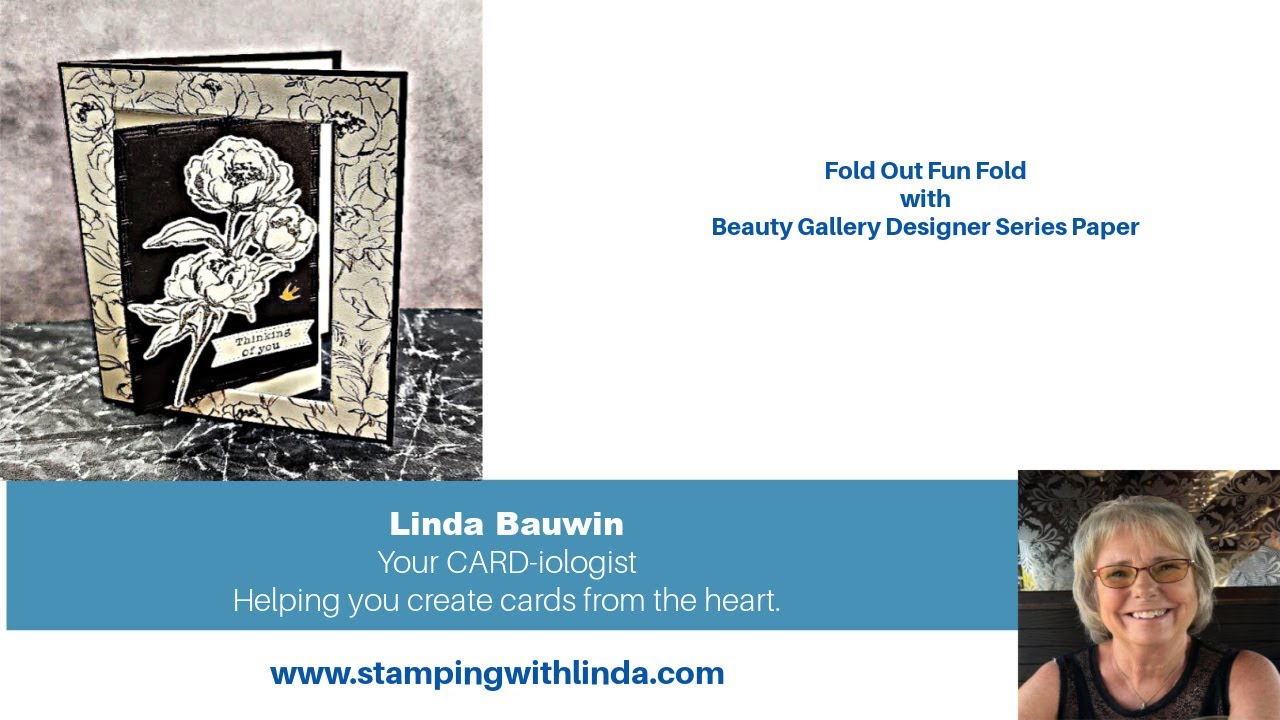 Fold Out Fun Fold with Beautiful Gallery Designer Series Paper - YouTube
