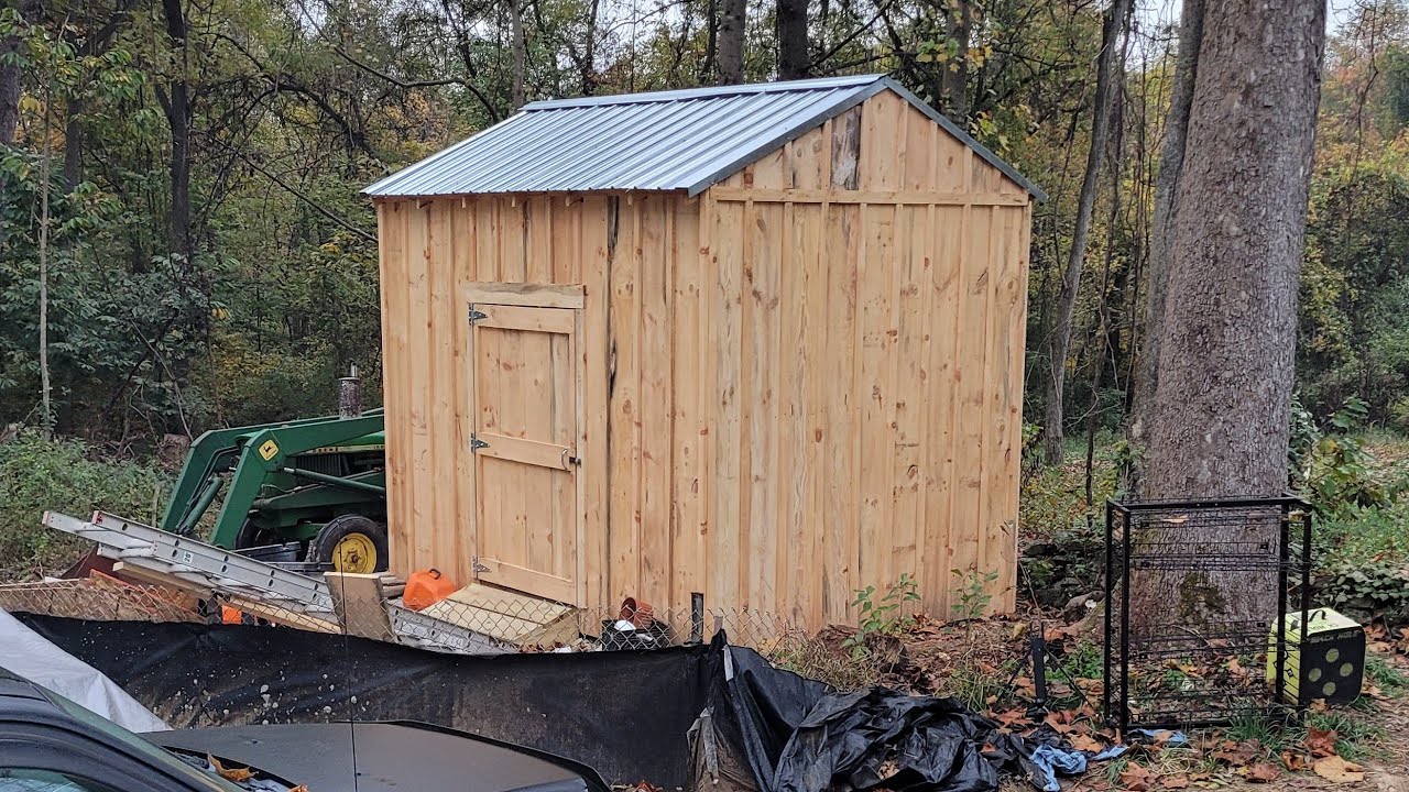 Burning Brush and Finishing Up the Shed - #39 - YouTube