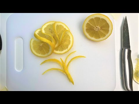 Flower LEMON Garnish Idea