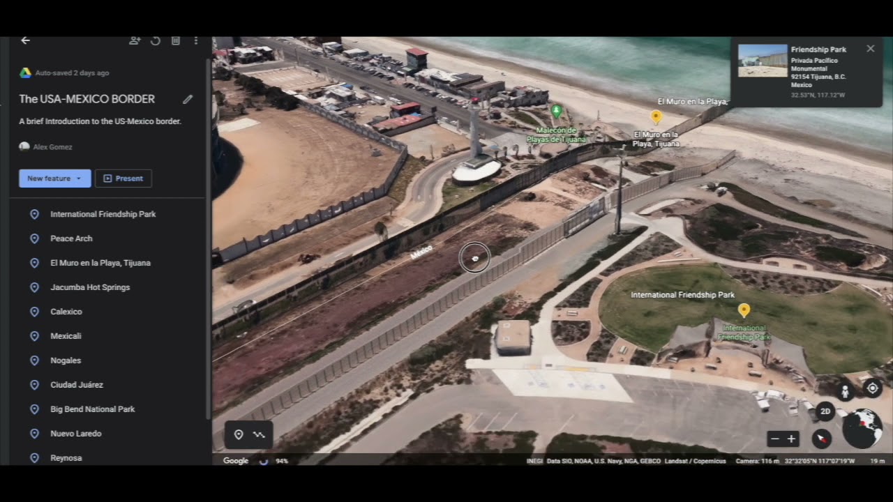 US-Mexico Border using google earth - YouTube