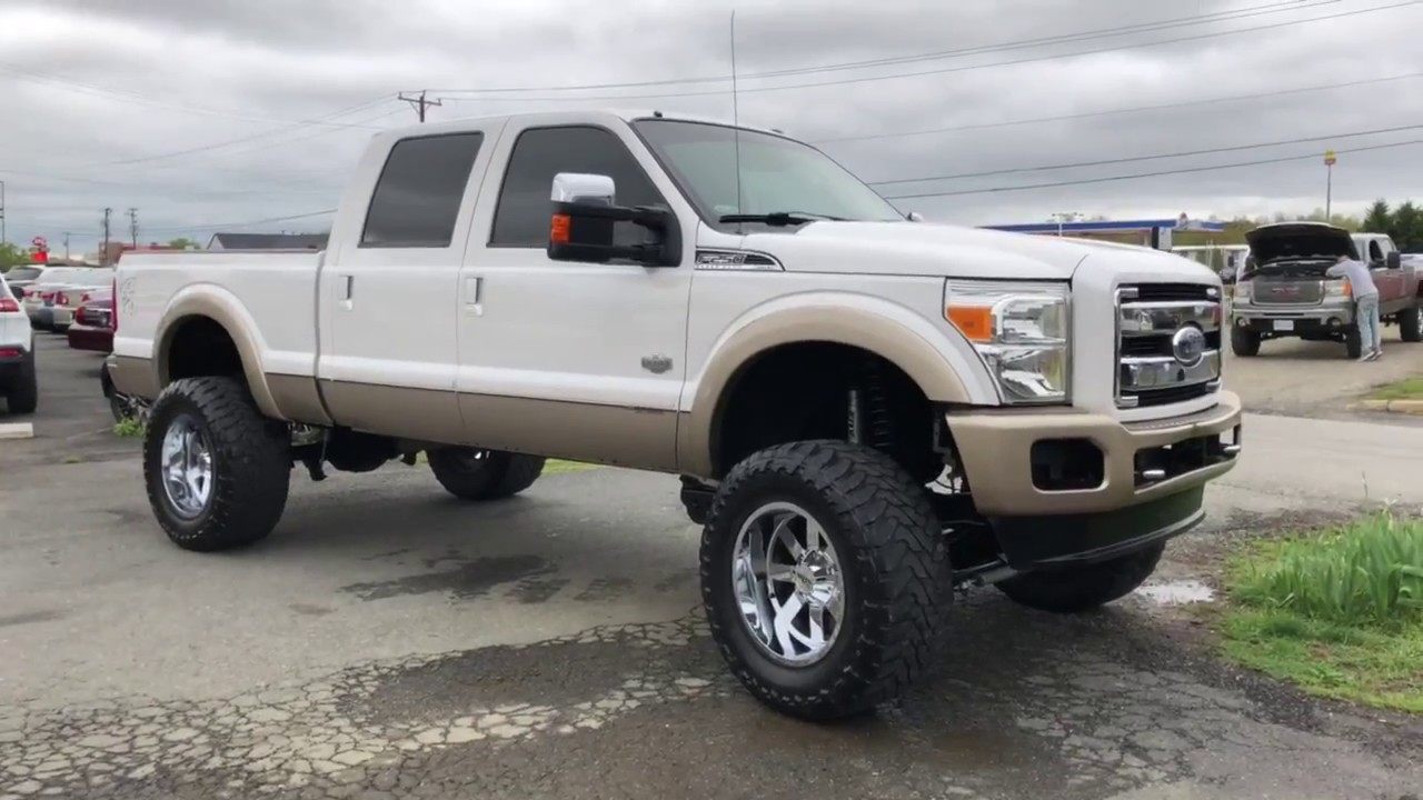 Lifted Ford F-250 king ranch powerstroke f250 - YouTube