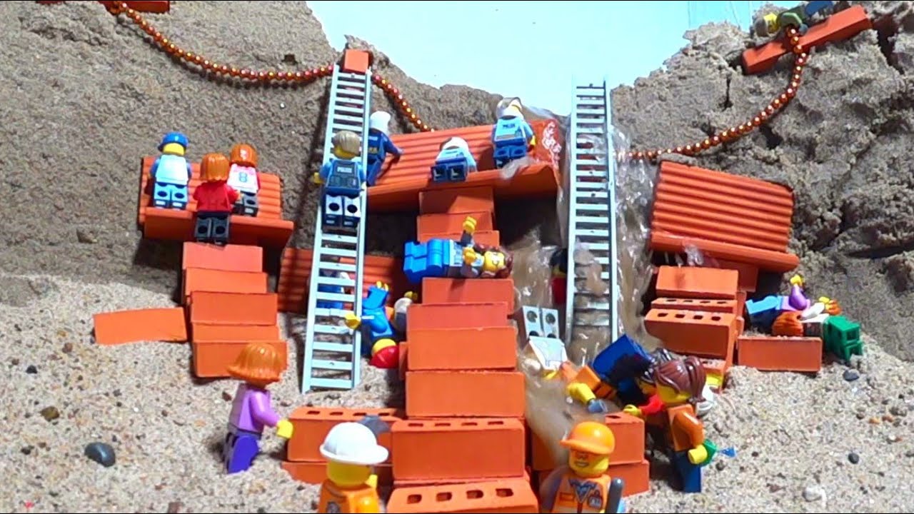 Dramatic Attempt by LEGO Minifigures To Stop LEGO Dam Breach Disaster ...