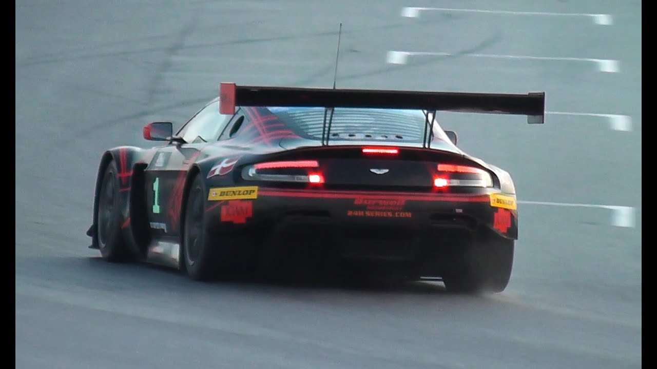 Pure Sound! Aston Martin Vantage V12 GT3 Race car Sounds - YouTube