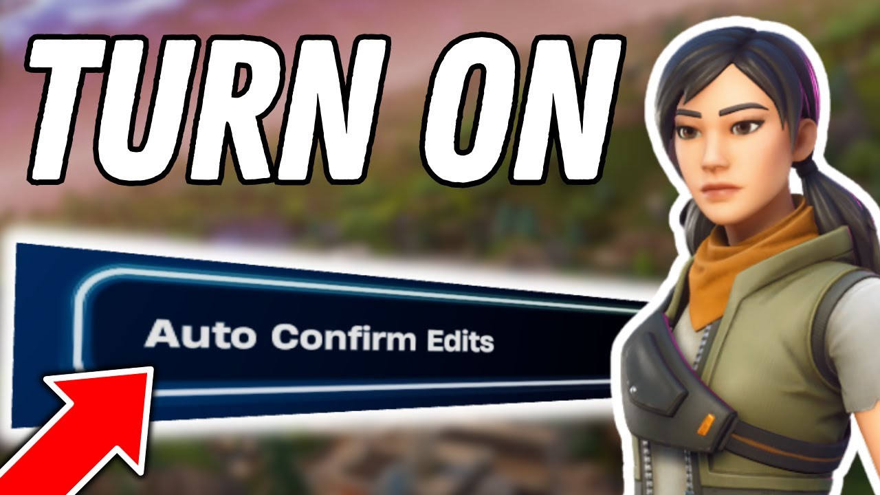 How To Turn On Confirm Edit On Release In Fortnite - YouTube