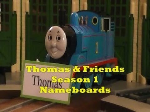 Thomas the Tank Engine and Friends Season 1 Name Boards - YouTube