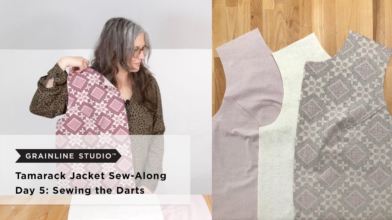 Tamarack Quilted Jacket Sew-Along Day 5: Sewing the Dart - YouTube