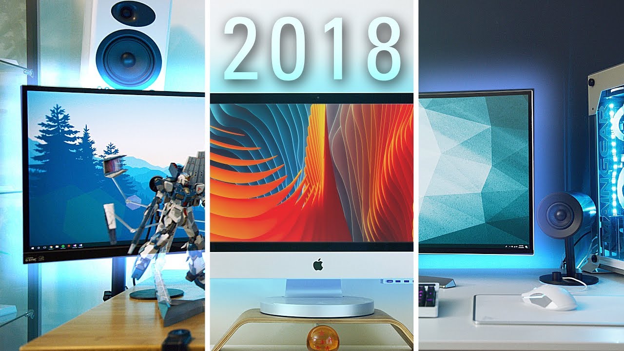 My FULL Office & Desk Setup Tour 2018! - YouTube