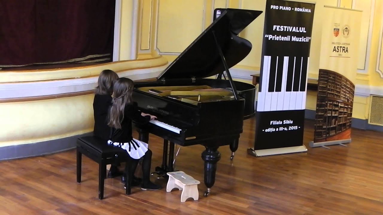 Ana-Maya Brumar si Stefan Marcu la Pro Piano Sibiu 2015 - YouTube
