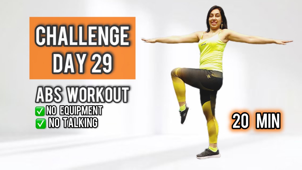 EASY FULL BODY WORKOUT AT HOME _ CHALLENGE DAY 29 _ FOCUS on ABS ...