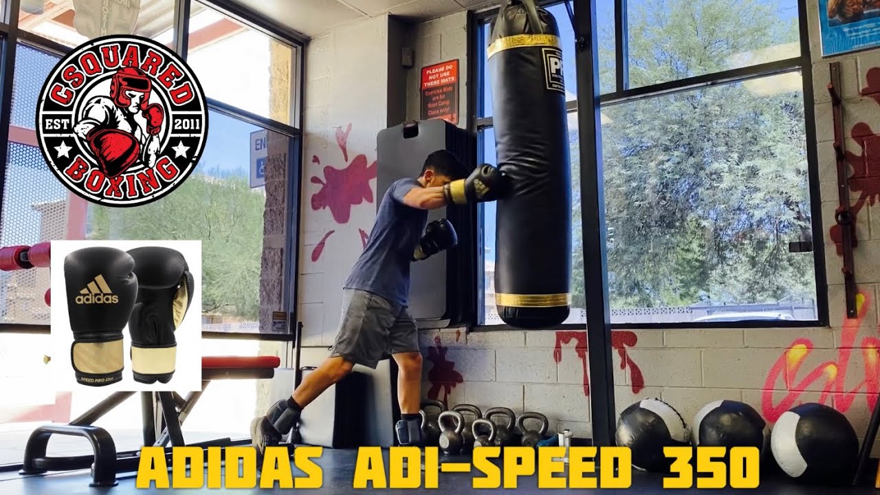 HEAVY BAG TRAINING- Adidas Adi-Speed 350 Boxing Gloves - YouTube