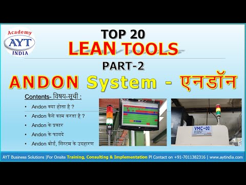 Andon System (In Hindi)| Andon in Lean Manufacturing I Top 20 Lean Tools - Part-2|@aytindia
