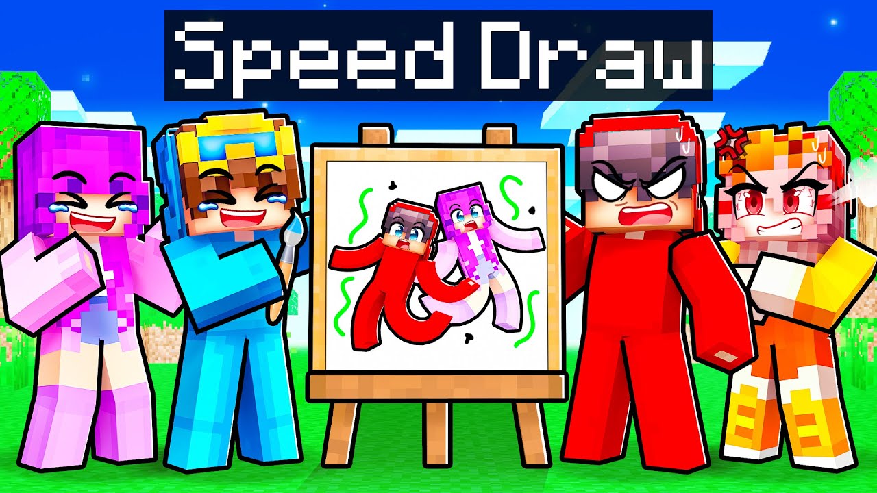 EXTREME Speed Draw In Minecraft! - YouTube