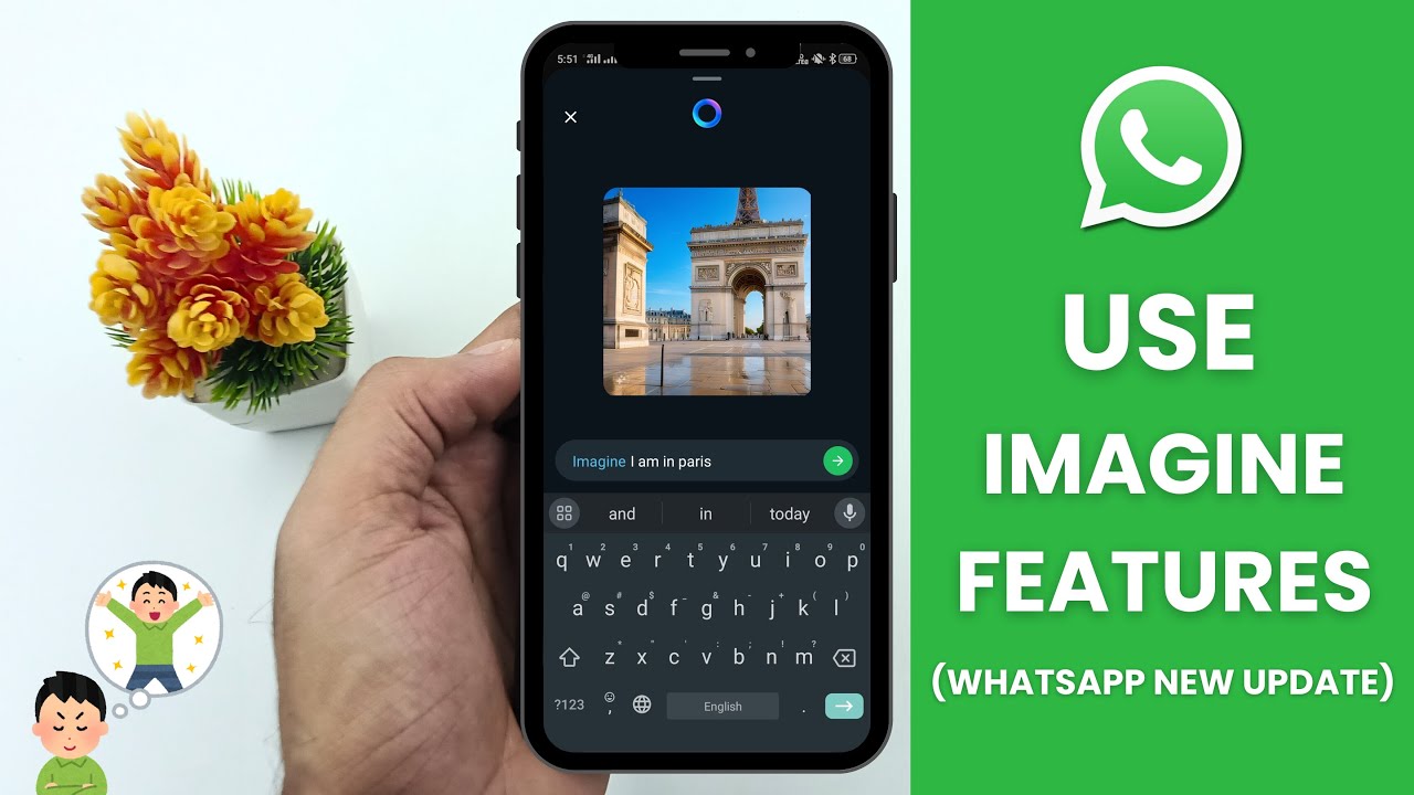 How to Use Imagine On WhatsApp - Whatsapp New Update - YouTube