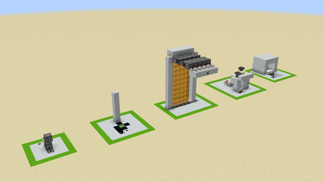 Top Five Redstone Contraptions for a Base in Minecraft - YouTube