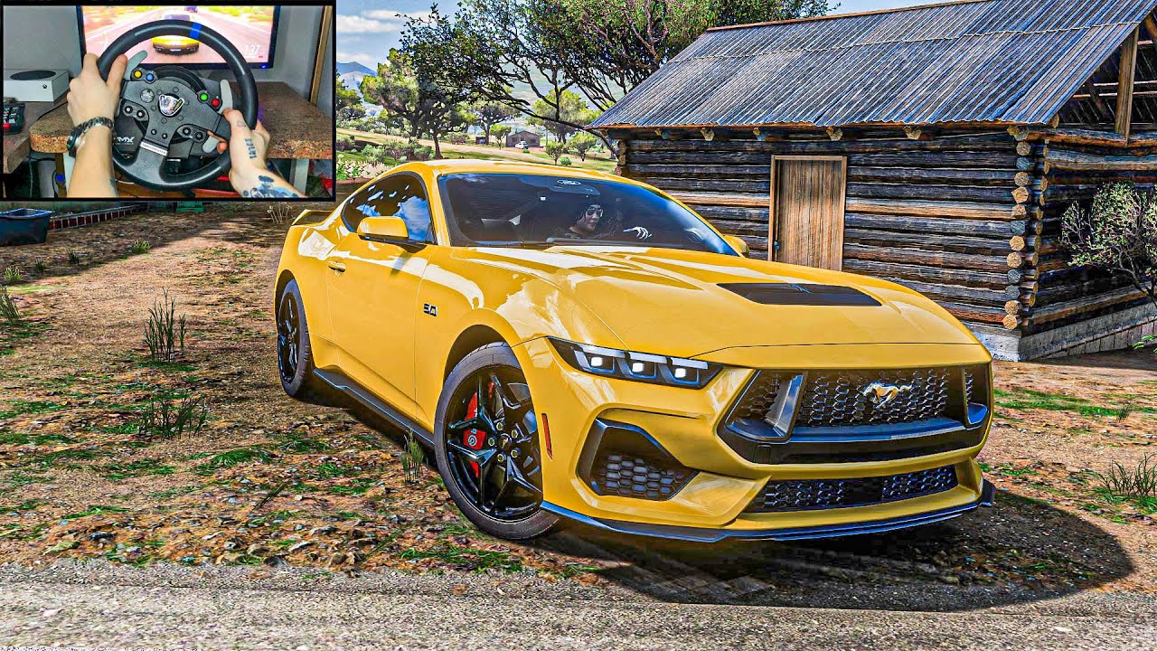 Ford Mustang GT 2024 Stock - Forza Horizon 5 Thrustmaster T150(TMX ...