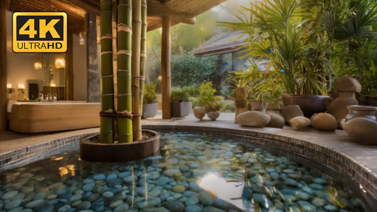 Relaxing Spa Atmosphere with Soothing Sound of Water - YouTube