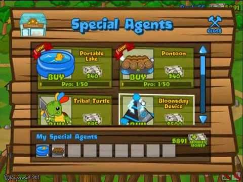 BTD5 Bloons Tower Defense 5 - Special Agents - Terrain Agents - Pontoon ...