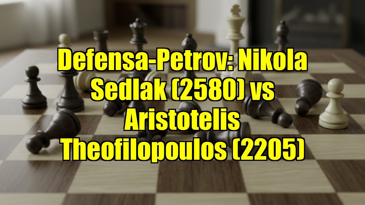Defensa-Petrov: Nikola Sedlak (2580) vs Aristotelis Theofilopoulos ...