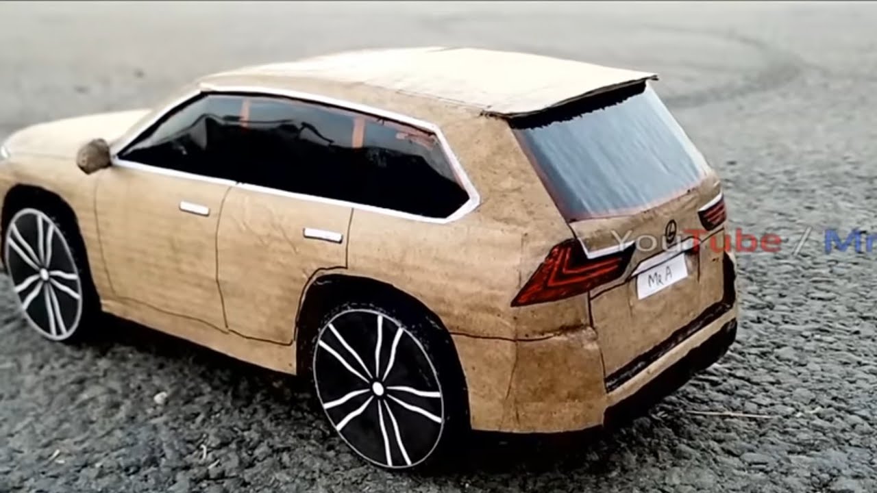 Cardboard DIY Lexus SUV Handmade - YouTube