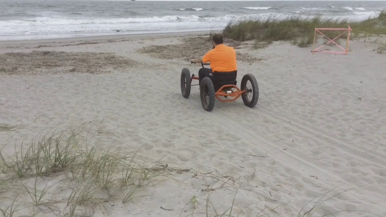 Off Road Wheelchair Beach Ride | Cycle QMX - YouTube