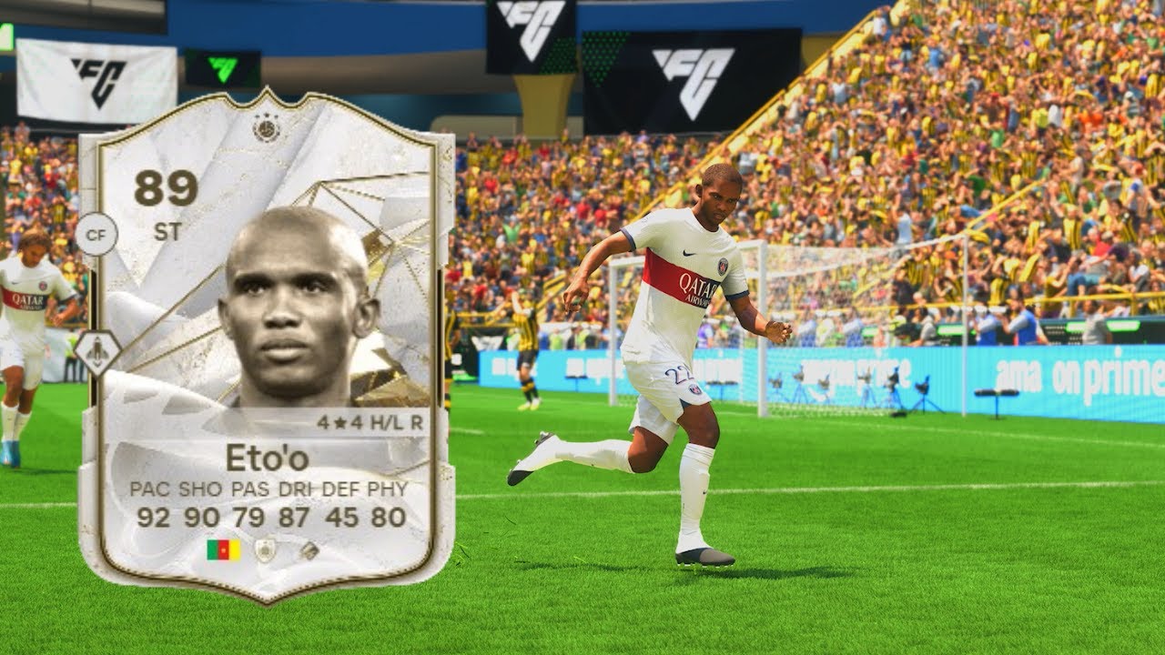 ICON SAMUEL ETO'O IS ACTUALLY UNFAIR = EAFC 24 ULTIMATE TEAM - YouTube