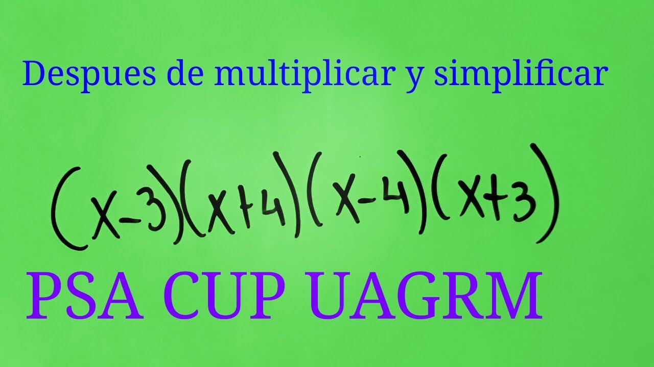 MULTIPLICAR Y SIMPLIFICAR POLINOMIOS - YouTube