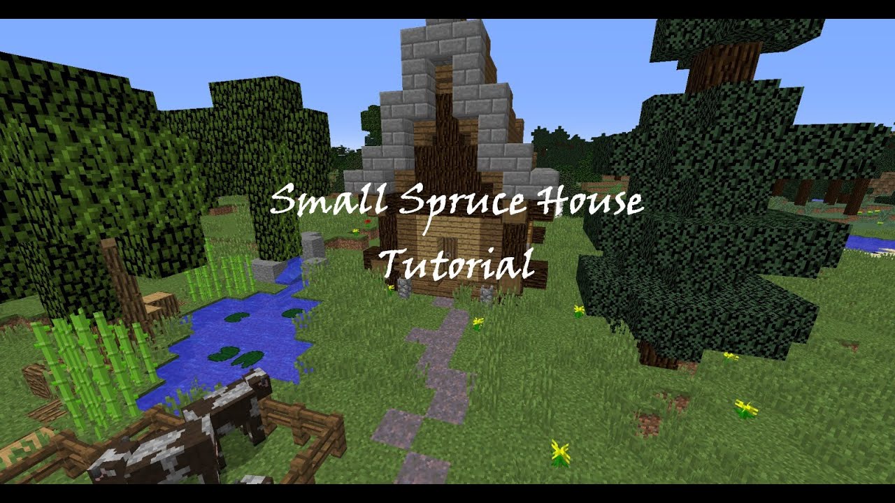 Small Spruce House / Minecraft Timelapse - YouTube