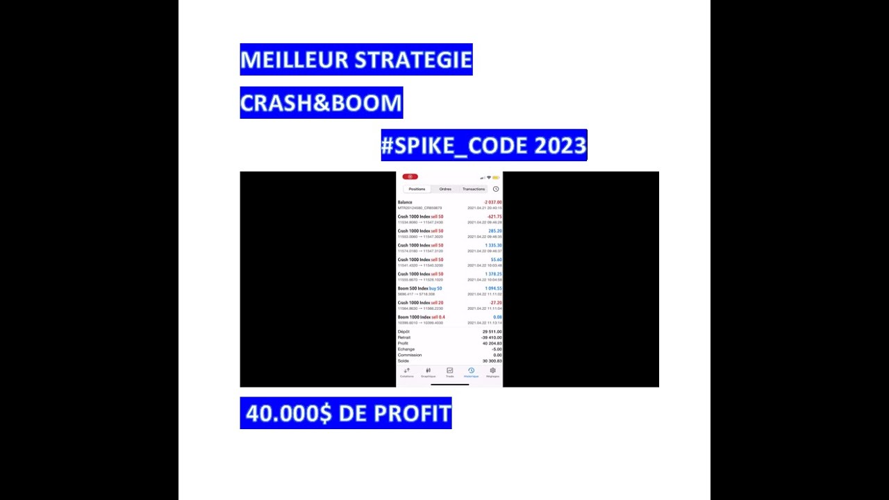 MEILLEURE STRATEGIE CRASH ET BOOM POUR SPIKE (CODE DES SPIKES) - YouTube