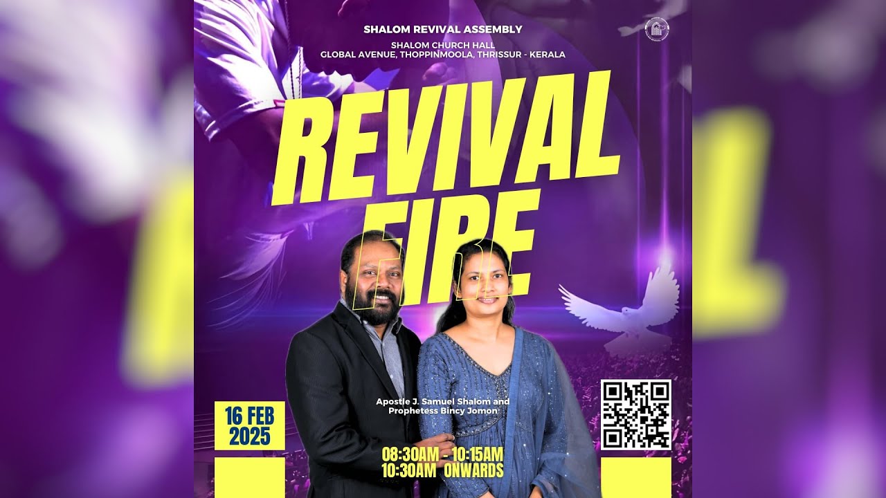 Live now - Revival Fire | Apo. J Samuel Shalom & Bincy Jomon | Shalom ...