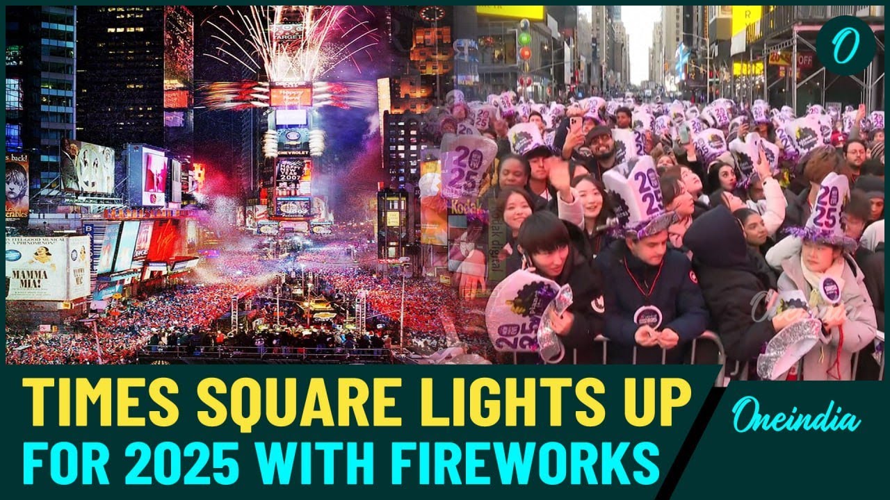NYC’s Times Square Celebrated 2025 with a breathtaking fireworks ...