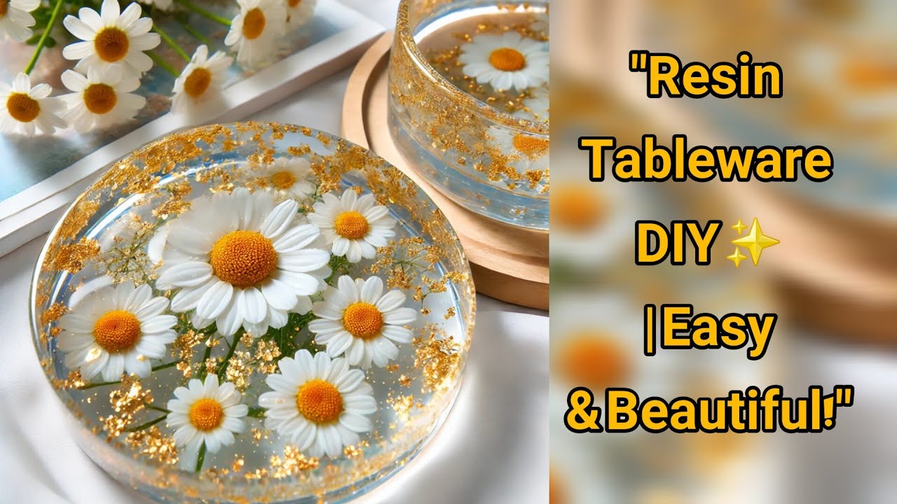 WOW! Stunning Resin Tableware 🌿 | Easy DIY Tutorial - YouTube