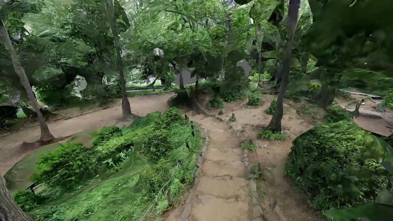 Park reconstructed in 3D from 360 degree video using photogrammetry ...