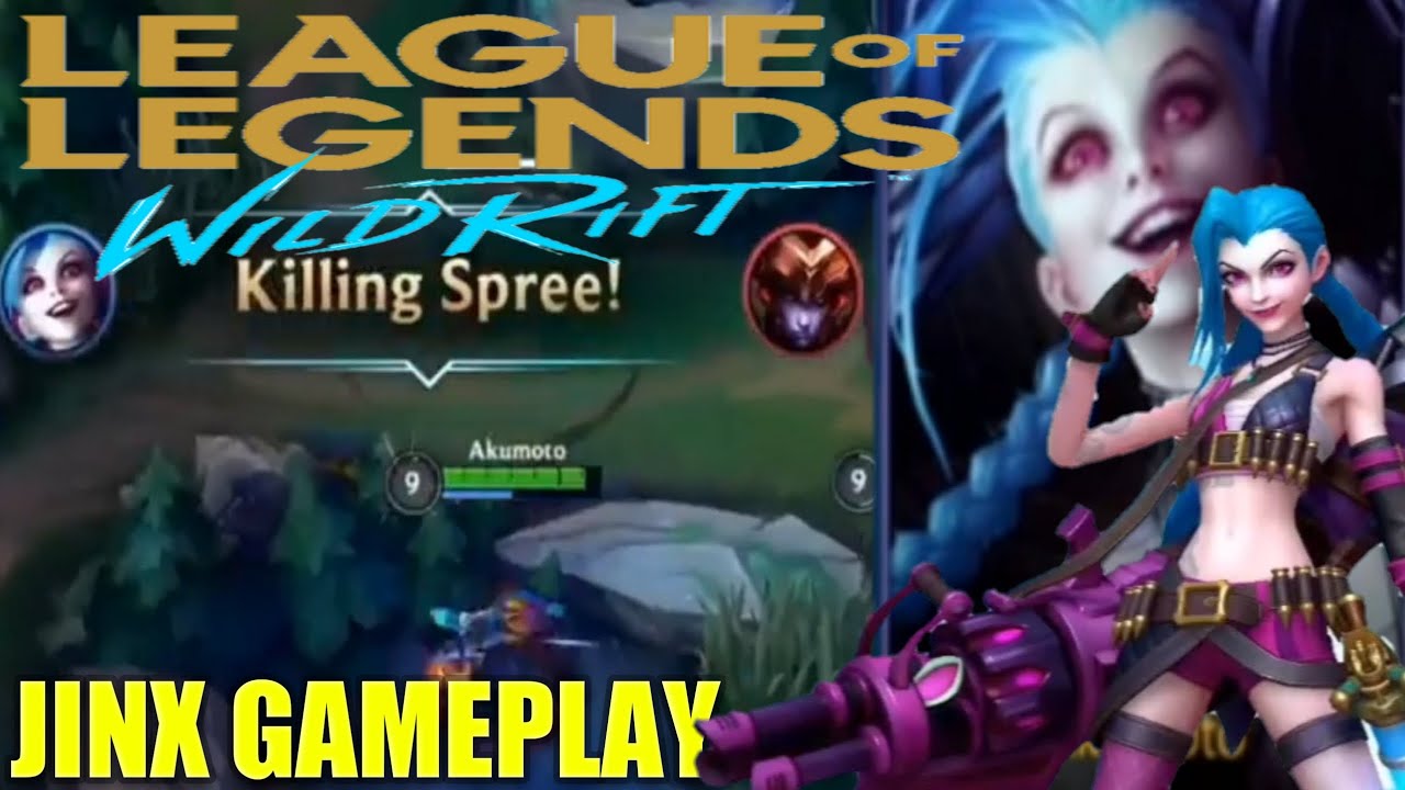 LEAGUE OF LEGENDS WILD RIFT | JINX GAMEPLAY | GAMEPLAY BY AKUMOTO ...