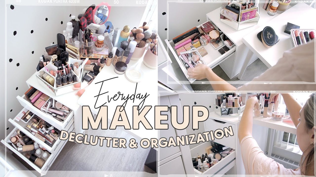 Makeup Declutter & Organize With Me! - YouTube