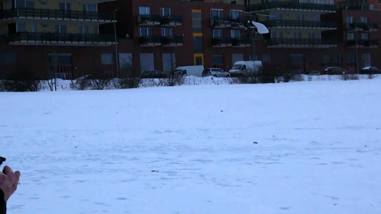 HK 450 Pilot George Black, first flight outdoor - YouTube