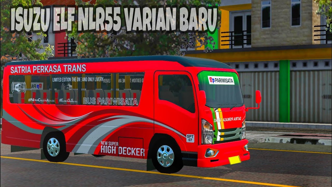 ISUZU ELF NLR55 BEMPER JETBUS VARIAN BARU !!! MOD BUSSID+MOD BUSSID ...