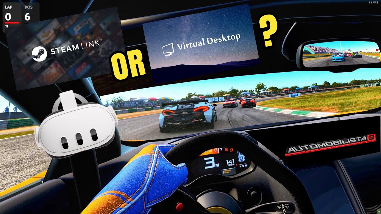 *NEW* STEAM LINK Wireless QUEST 3 App w/ Automobolista 2 - Is it Better ...