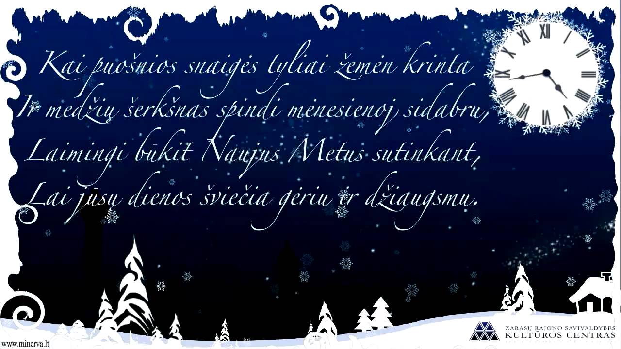 naujametinis sveikinimas - YouTube